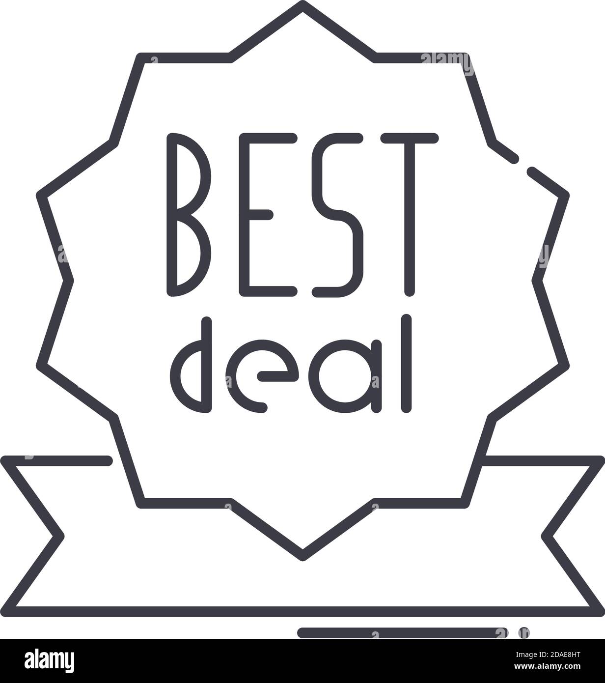 Best deal icon, linear isolated illustration, thin line vector, web ...