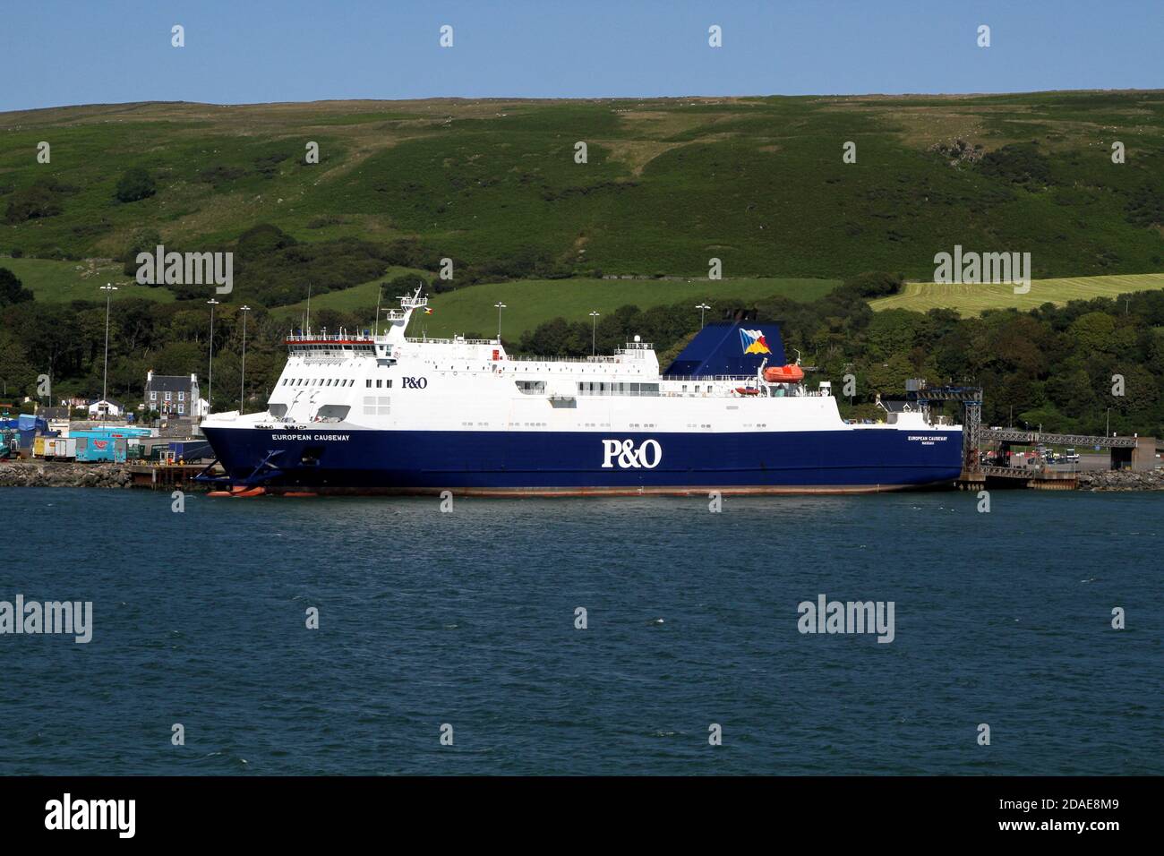 Loch Ryan, Dumfries and Galloway, Scotland, UK. View of Ayrshire from ...