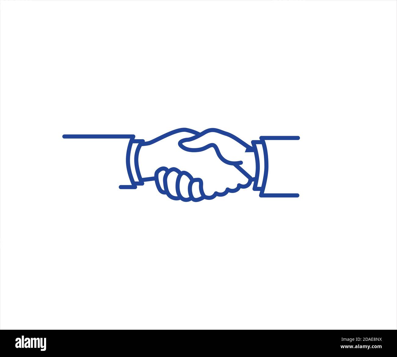 Shaking hands icon vector illustration isolated on white background ...