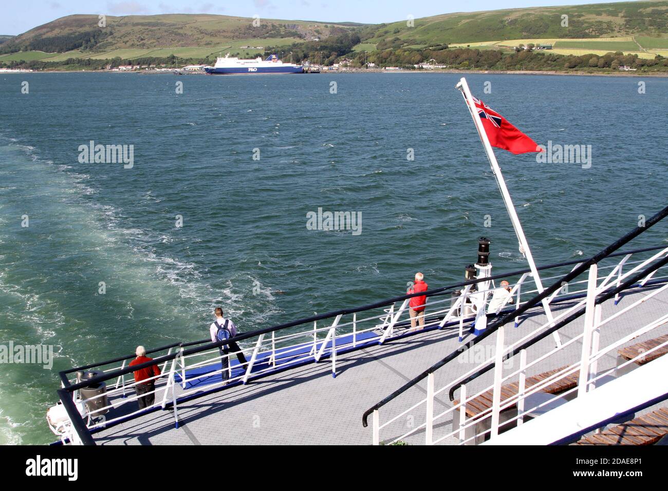 Loch Ryan, Dumfries and Galloway, Scotland, UK. View of Ayrshire from ...