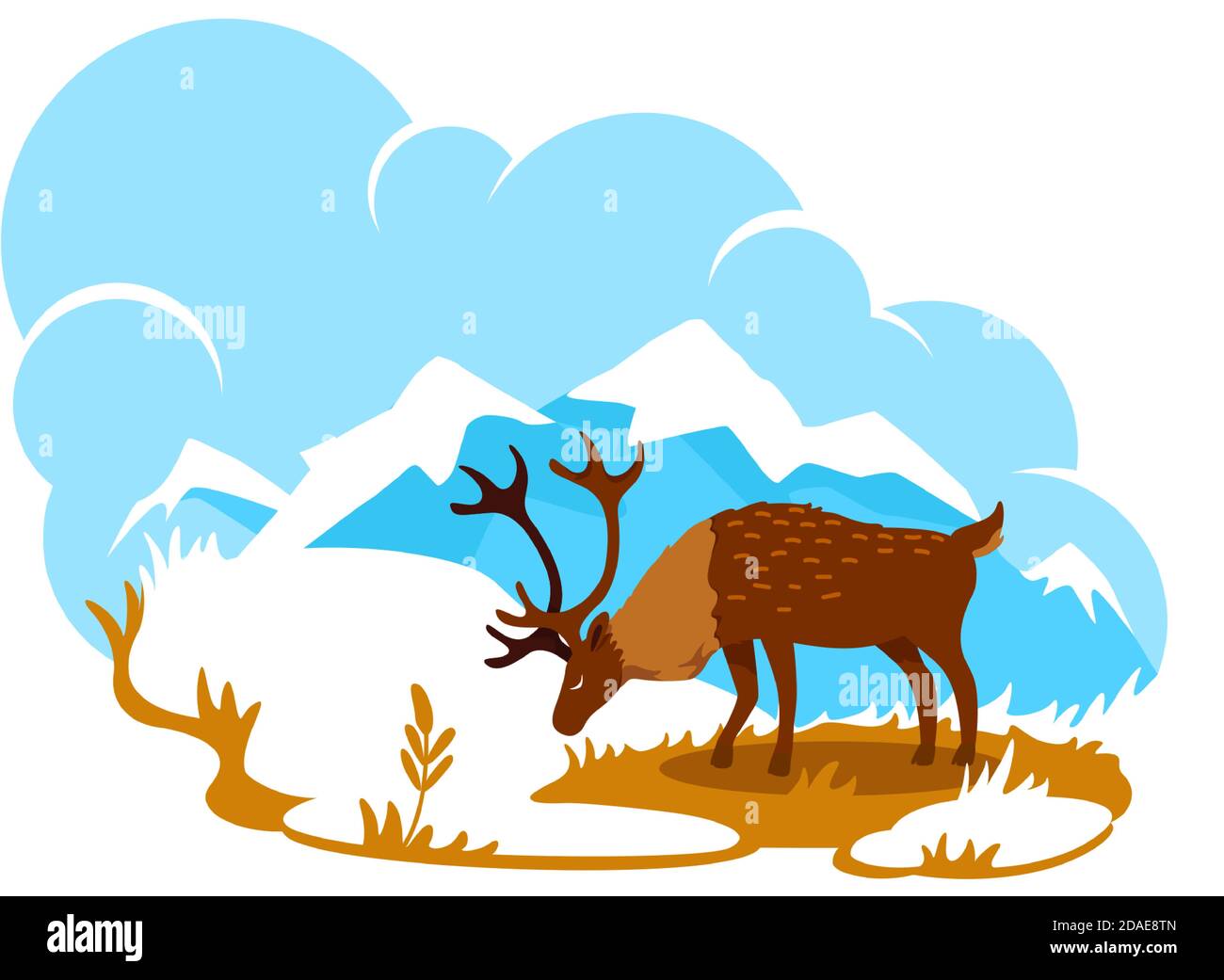 Alaska 2D vector web banner, poster Stock Vector Image & Art - Alamy