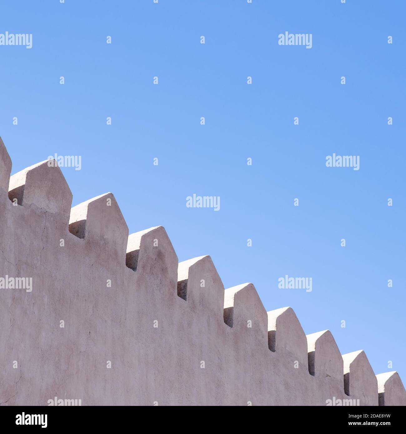 Rustaq Fort. Copy Space. Rustaq, Muscat, Oman Stock Photo - Alamy