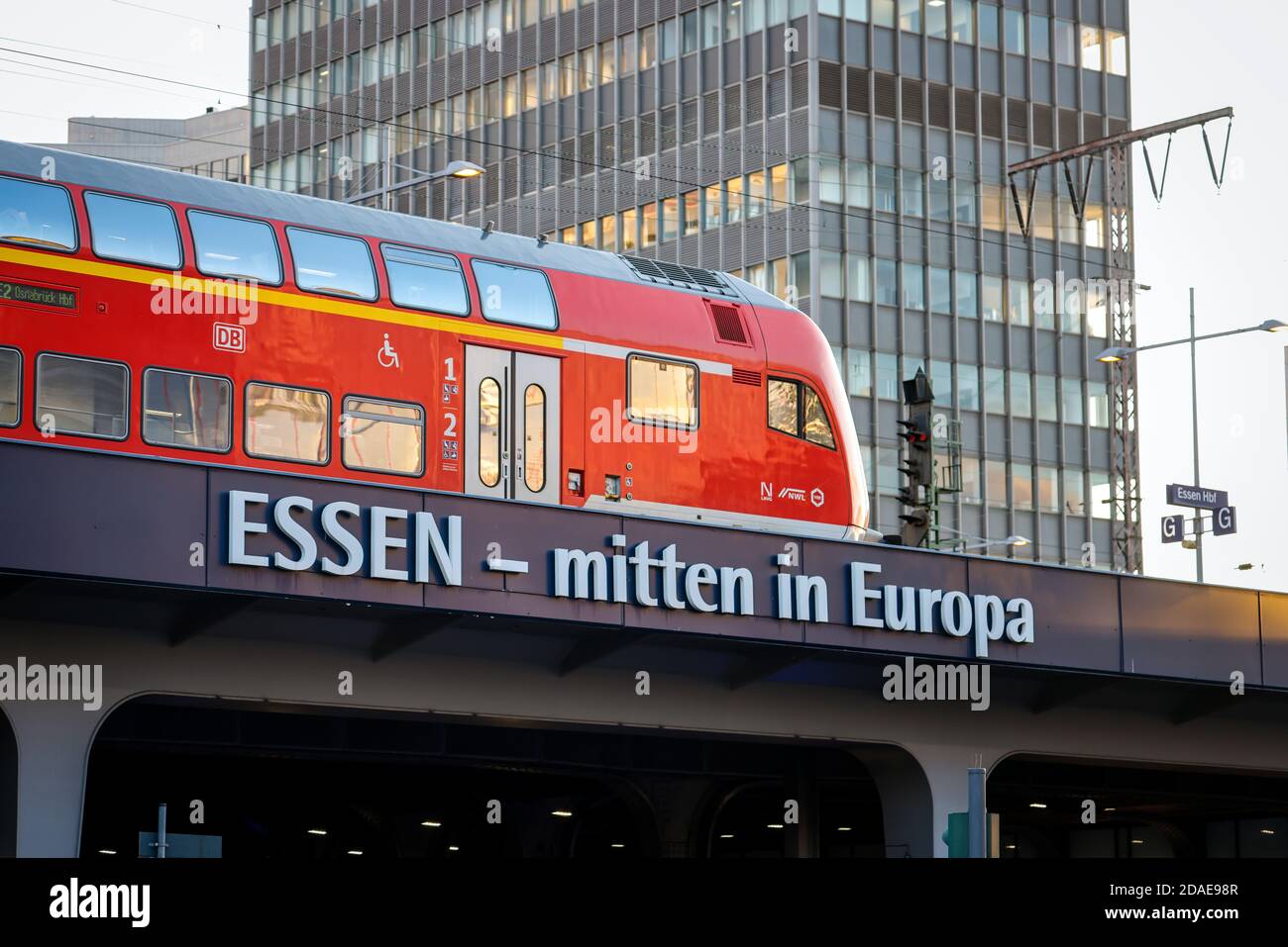 Essen, North Rhine-Westphalia, Germany - Regional Express Train at ...