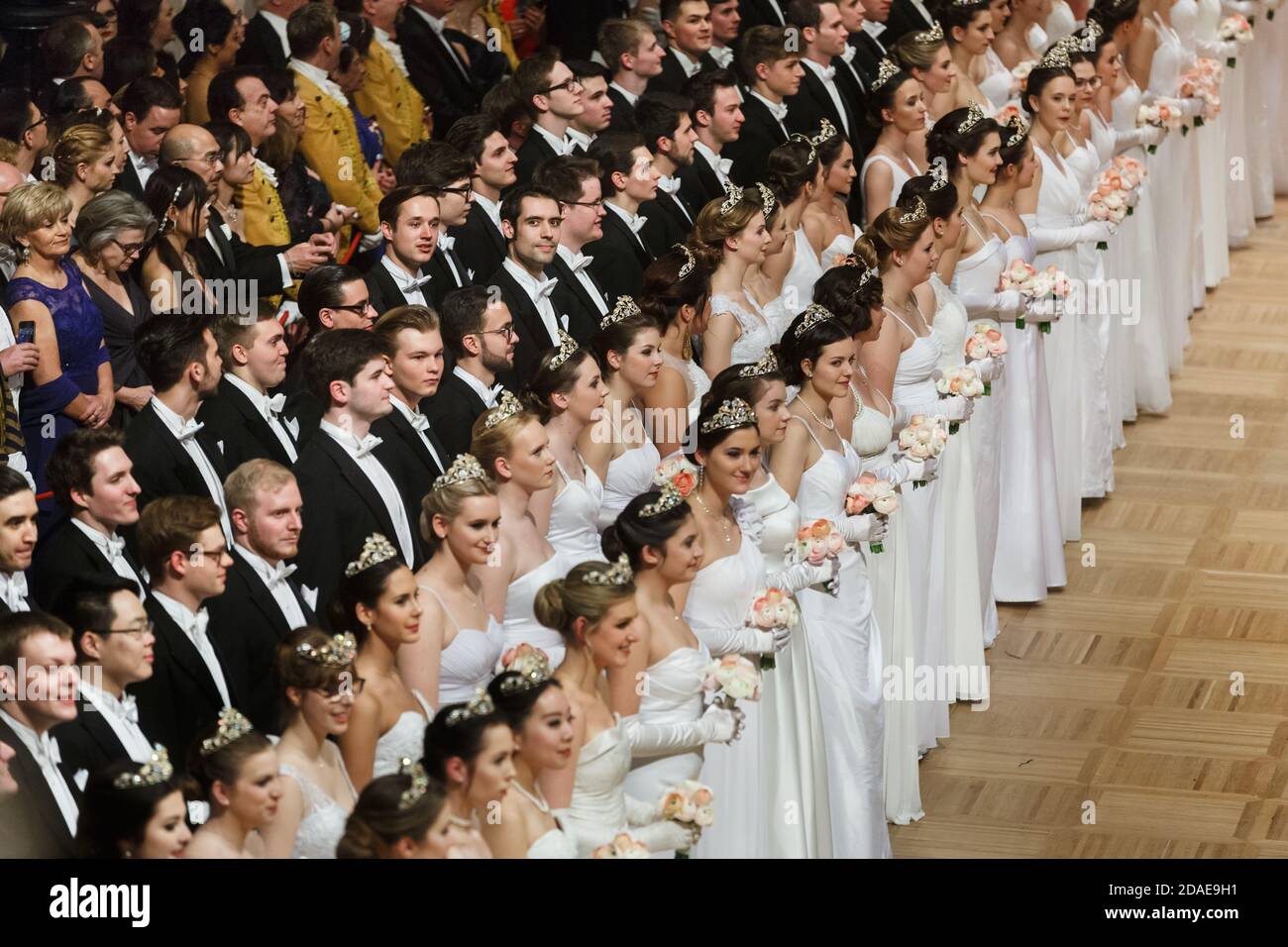 VIENNA, AUSTRIA - Feb 09: Vienna Opera Ball is an annual Austrian ...