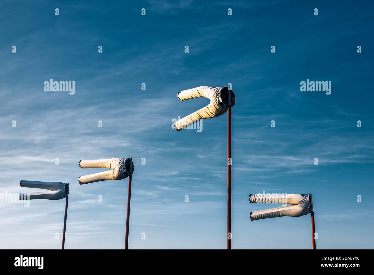 Installation "Windhosen" at the Dockkoogspitze, Husum, Schleswig ...