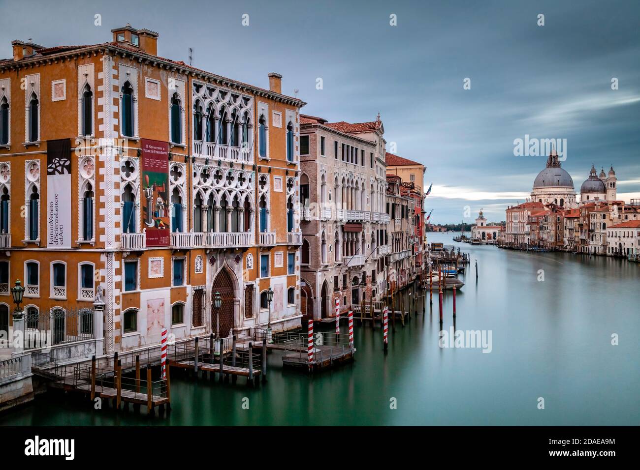 A View Of The Grand Canal Taken From The Accademia Bridge, Venice, The ...