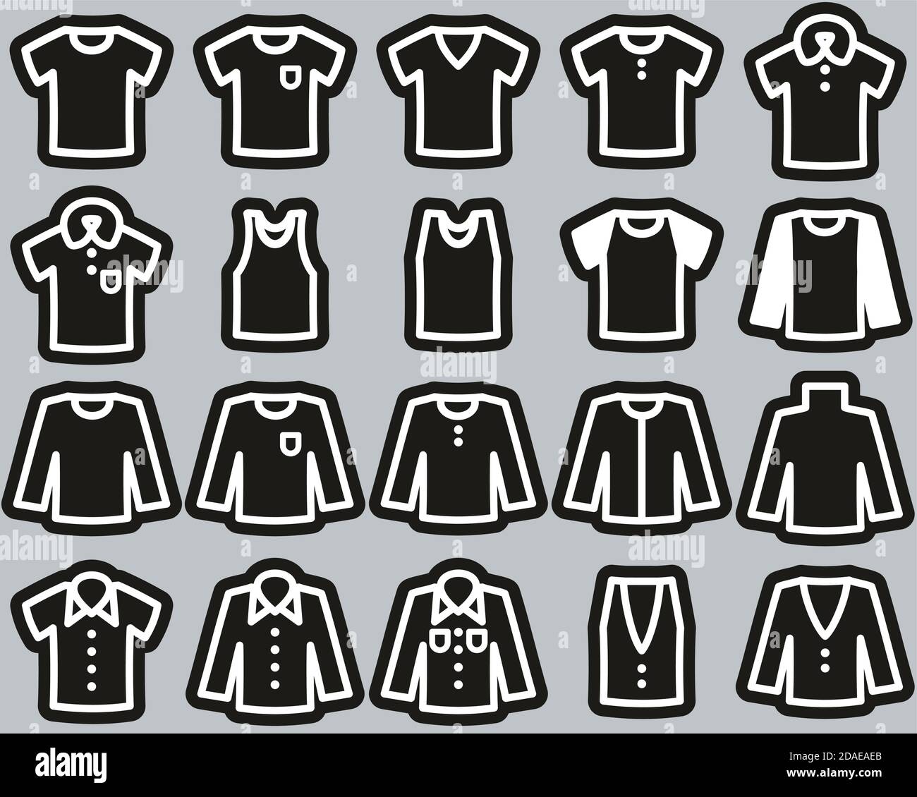 Casual button down shirt Stock Vector Images - Alamy