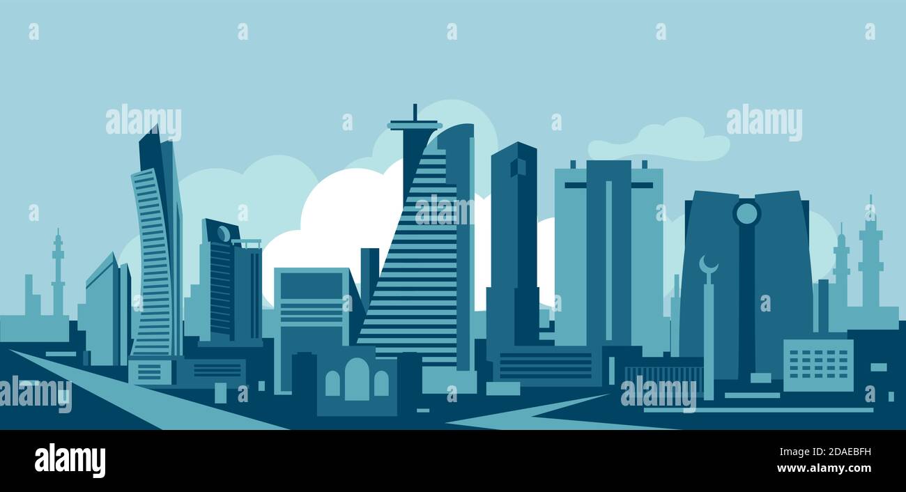 Jeddah Saudi Arabia skyline Stock Vector Image & Art - Alamy