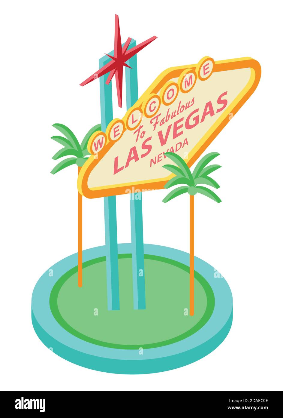 Las Vegas sign vector illustration Stock Vector Image & Art - Alamy