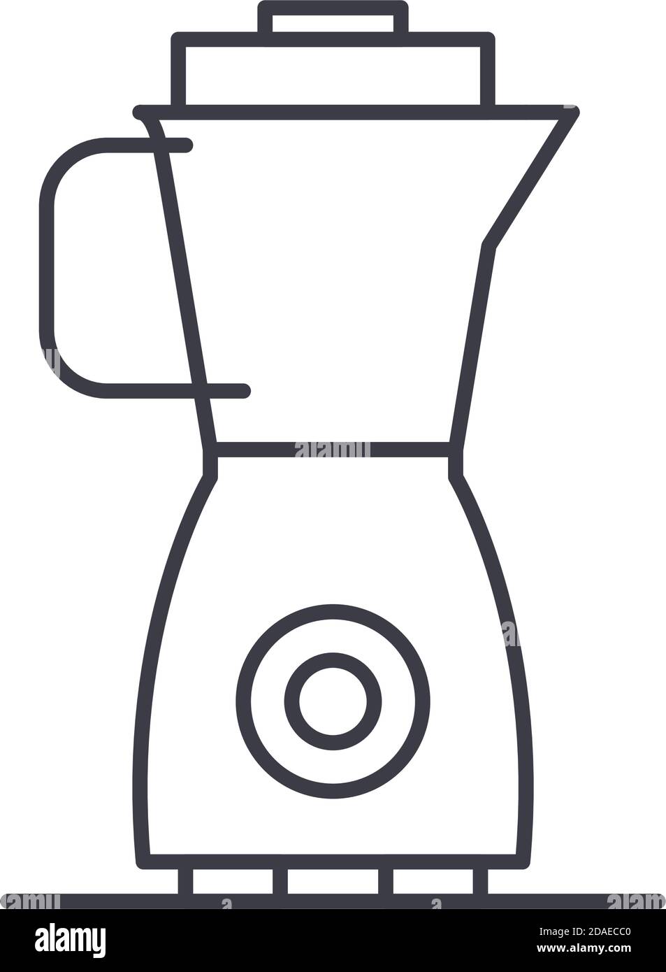 Blender concept icon, linear isolated illustration, thin line vector ...