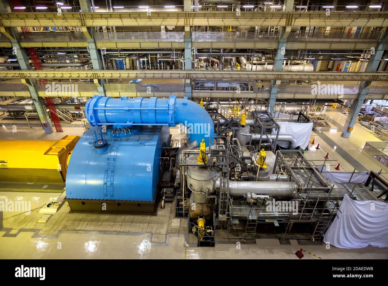 YOKOHAMA, JAPAN - Apr 07, 2016: Yokohama Isogo thermal power plant ...