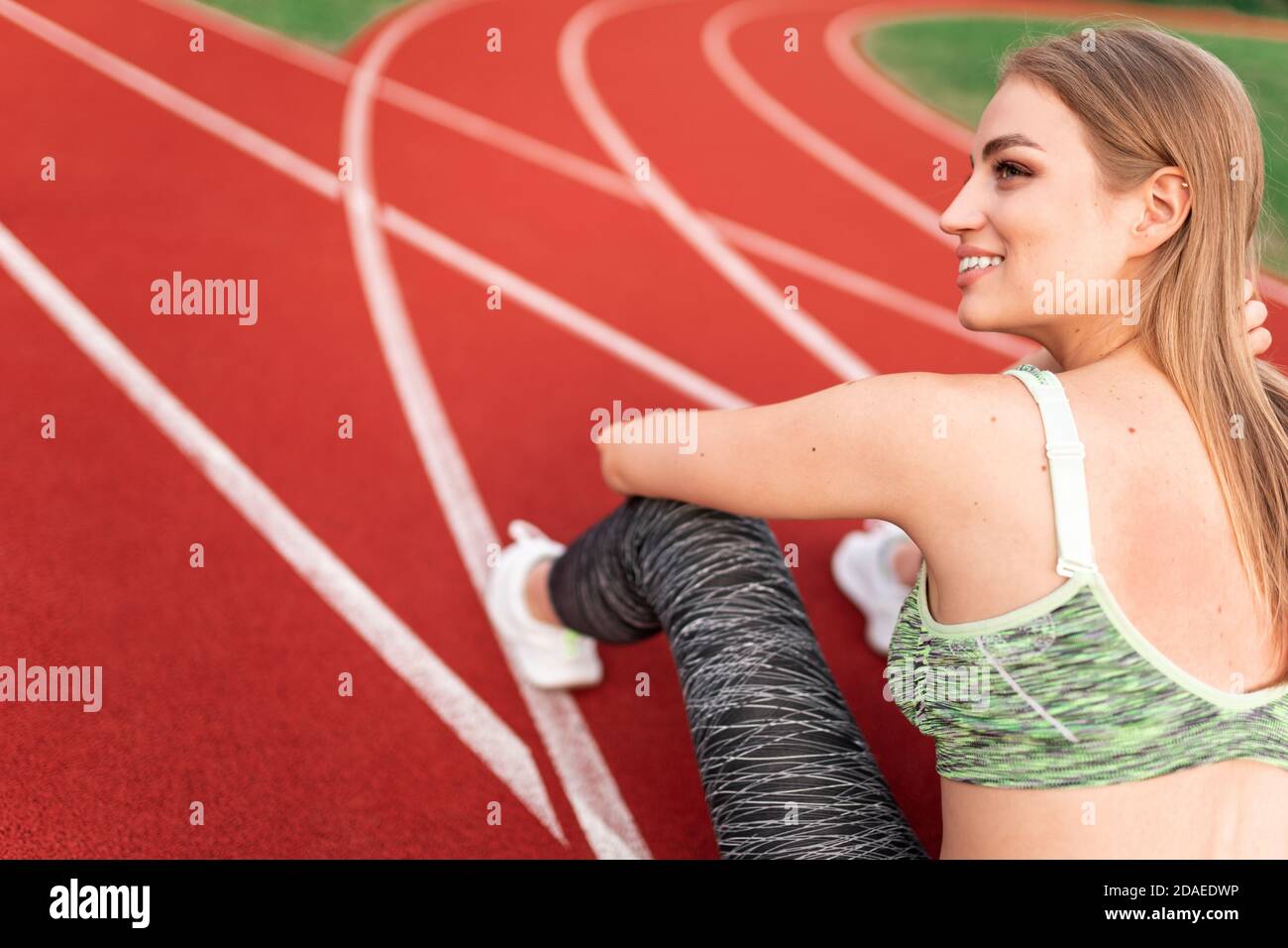 Woman stadium rest hi-res stock photography and images - Alamy