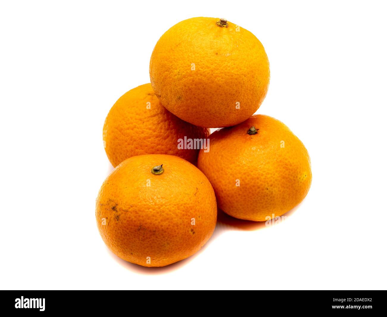 Mandarins isolated on white background Stock Photo - Alamy