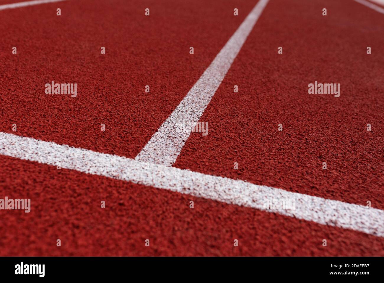 Lines on the stadium running track Stock Photo - Alamy