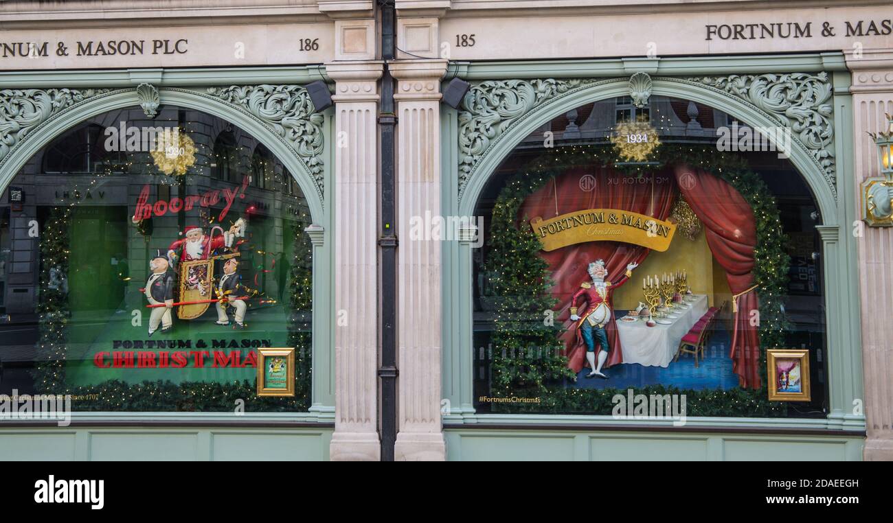 Fortnum mason christmas windows 2020 hi-res stock photography and ...