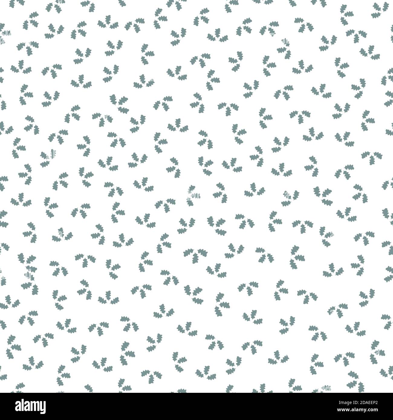 Elegant ditsy oak leaf texture vector repeating pattern background ...