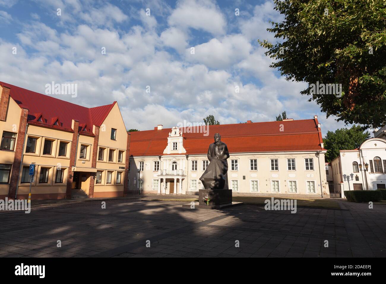 KAUNAS, LITHUANIAN - Jul, 12, 2015: Monument to Maironis in Kaunas ...