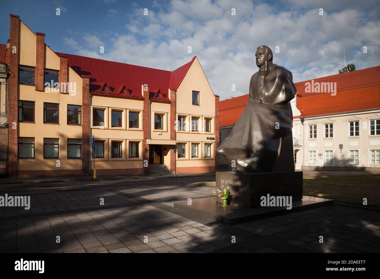 KAUNAS, LITHUANIAN - Jul, 12, 2015: Monument to Maironis in Kaunas ...