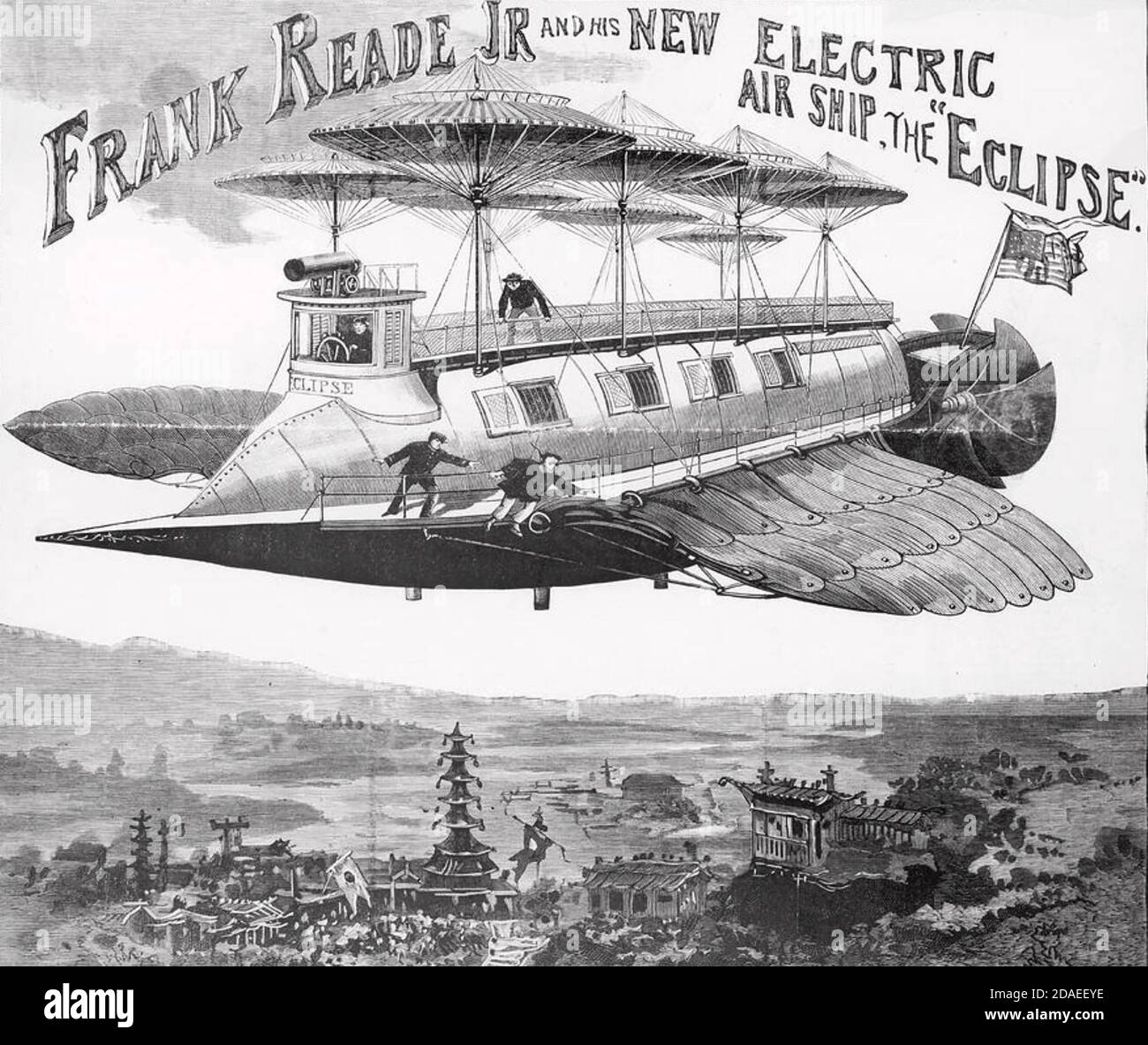 FRANK READE Jr and his Eclipse (1893) Fictional comic book character in ...