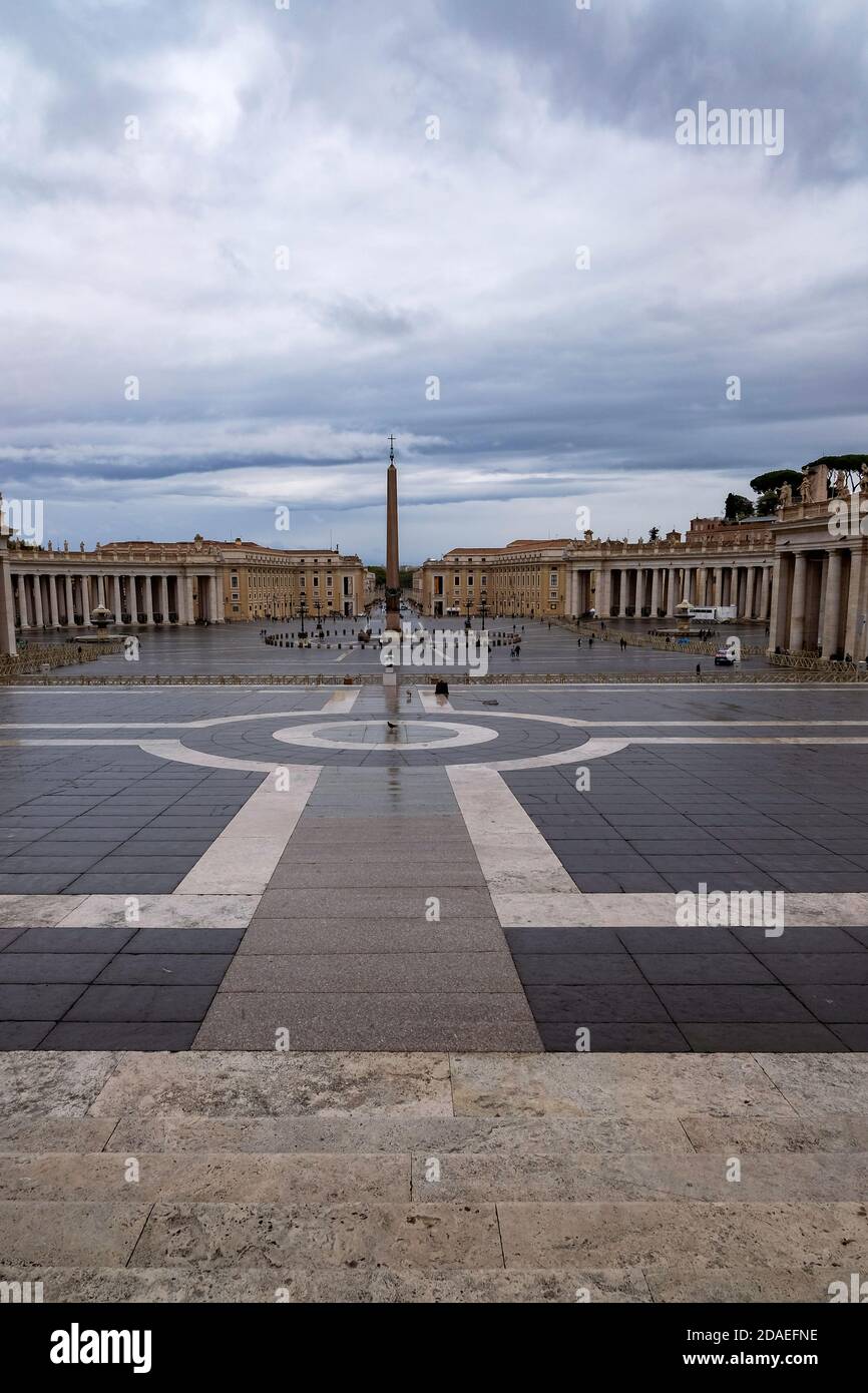 Panoramic View - Obelisco Piazza San Pietro Città del Vaticano Stock ...