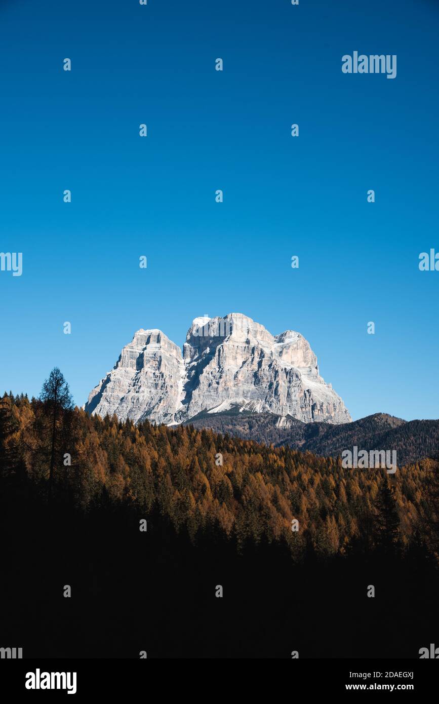 Autumn view of the mount Pelmo in the Dolomites Stock Photo - Alamy