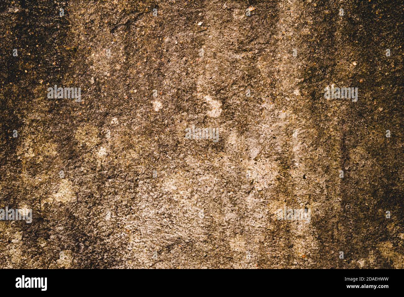 Moist Damp patch on Sand wall due to Rain penetration. Grunge crack ...