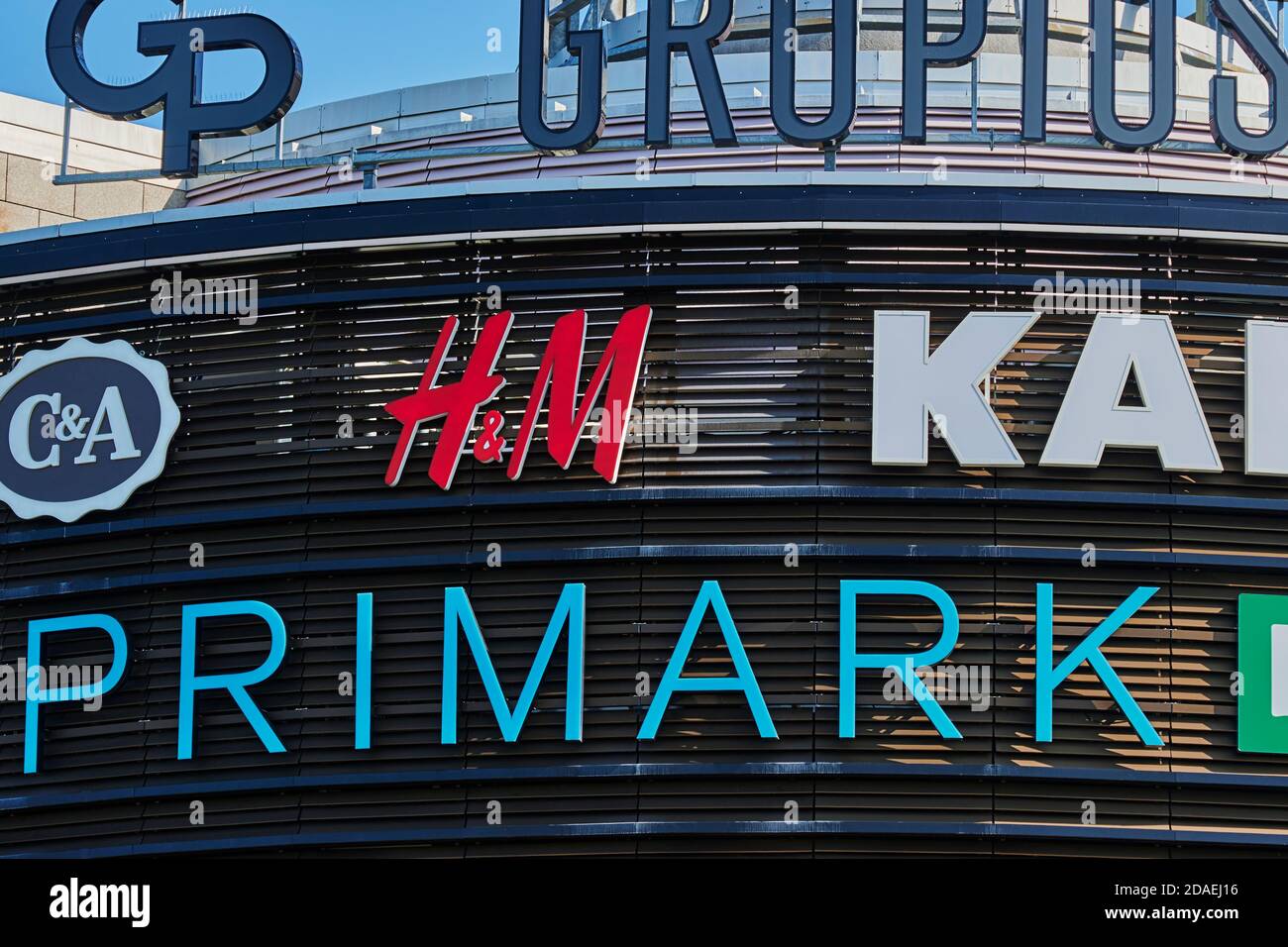 Berlin, Germany - September 17, 2020: Advertising space with different ...