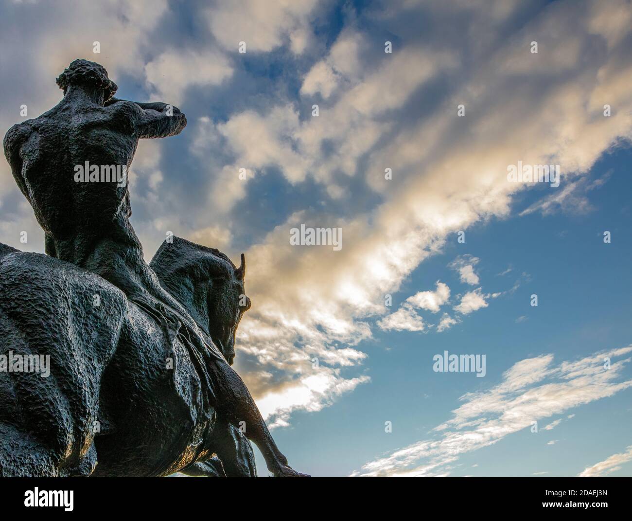 Physical Energy statue by G.F.Watts (1817-1904); cast in bronze in 1902 ...
