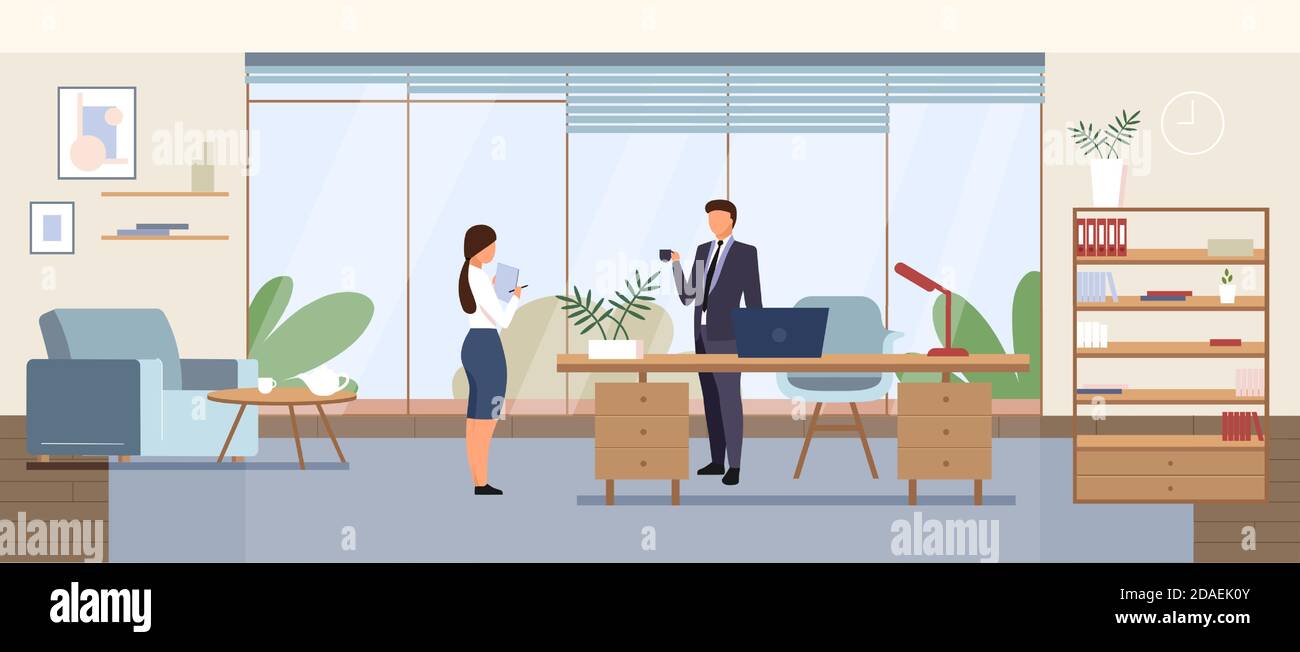 Business office vector illustration Stock Vector Image & Art - Alamy