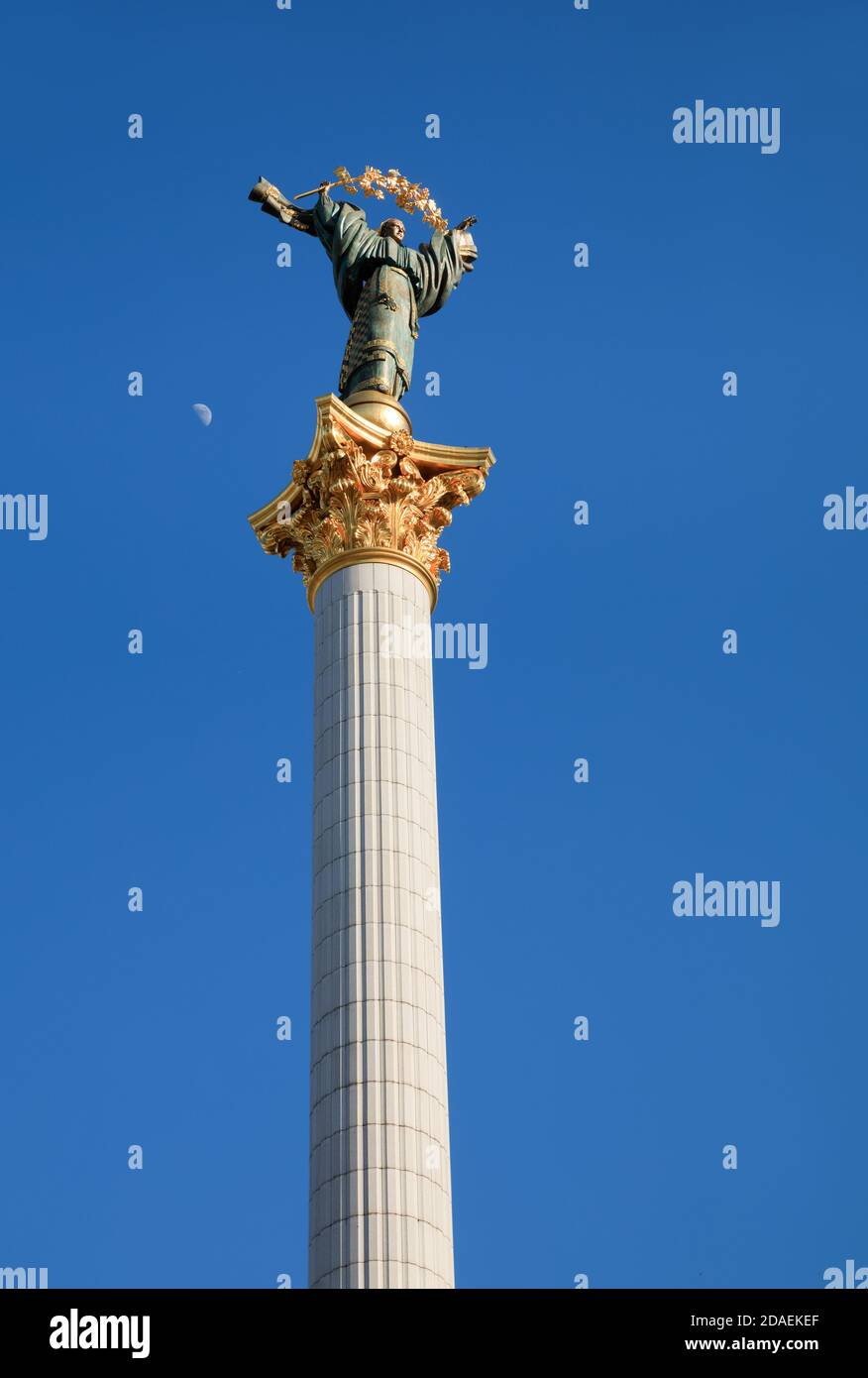 KIEV, UKRAINE - May 03, 2017: Independence Monument is a victory column ...