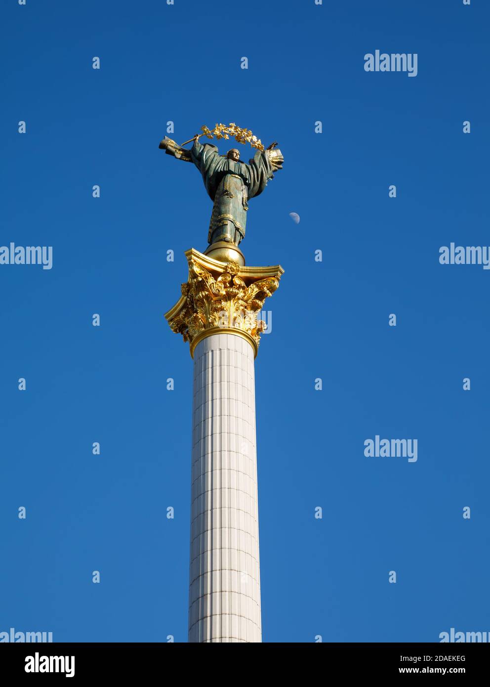 KIEV, UKRAINE - May 03, 2017: Independence Monument is a victory column ...