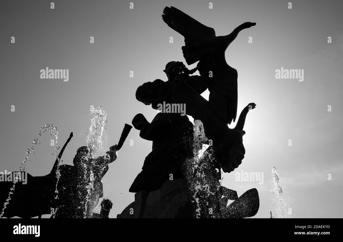 Kiev independence square Black and White Stock Photos & Images - Alamy