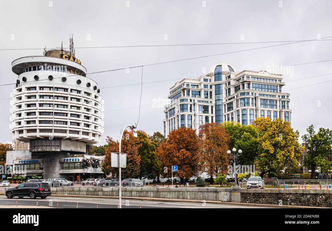 Downtown buildings city skyline restored hi-res stock photography and ...