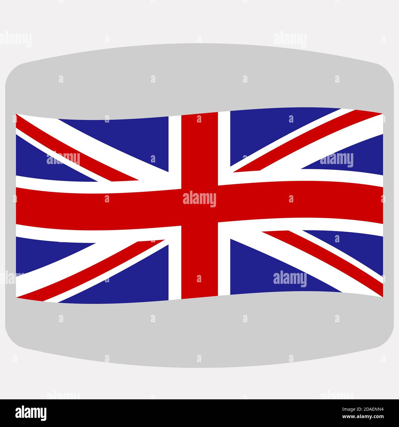 Flag of Great Britain, vector illustration, flat style Stock Photo - Alamy