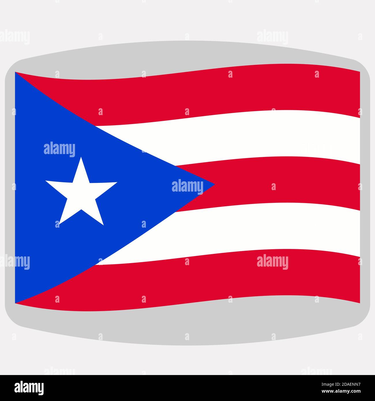 flag Puerto Rico, vector illustration, flat style Stock Photo - Alamy