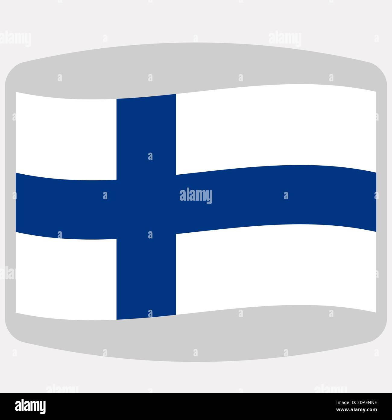 flag of Finland, vector illustration, flat style Stock Photo - Alamy