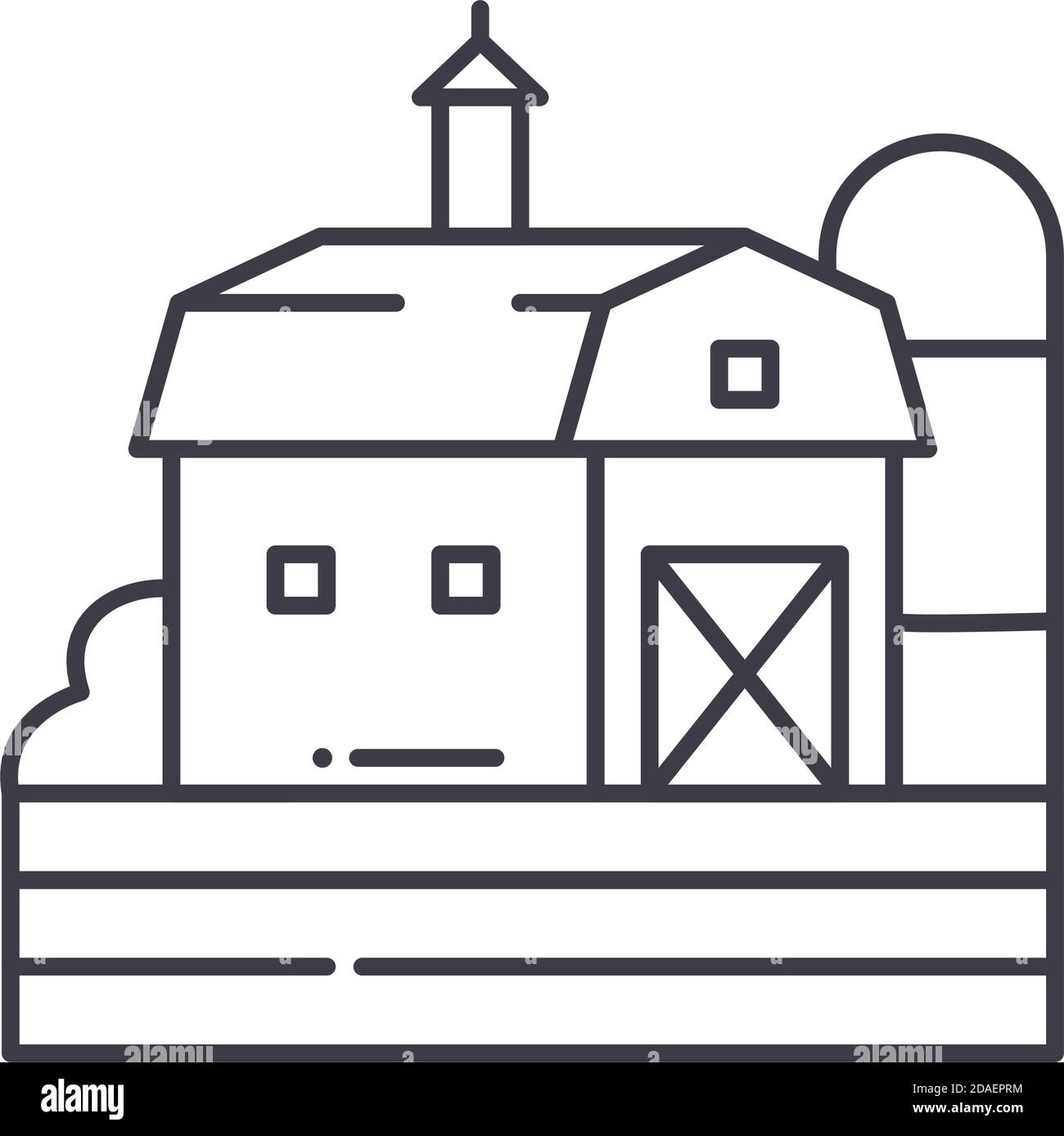 Old hangar icon outline hi-res stock photography and images - Alamy