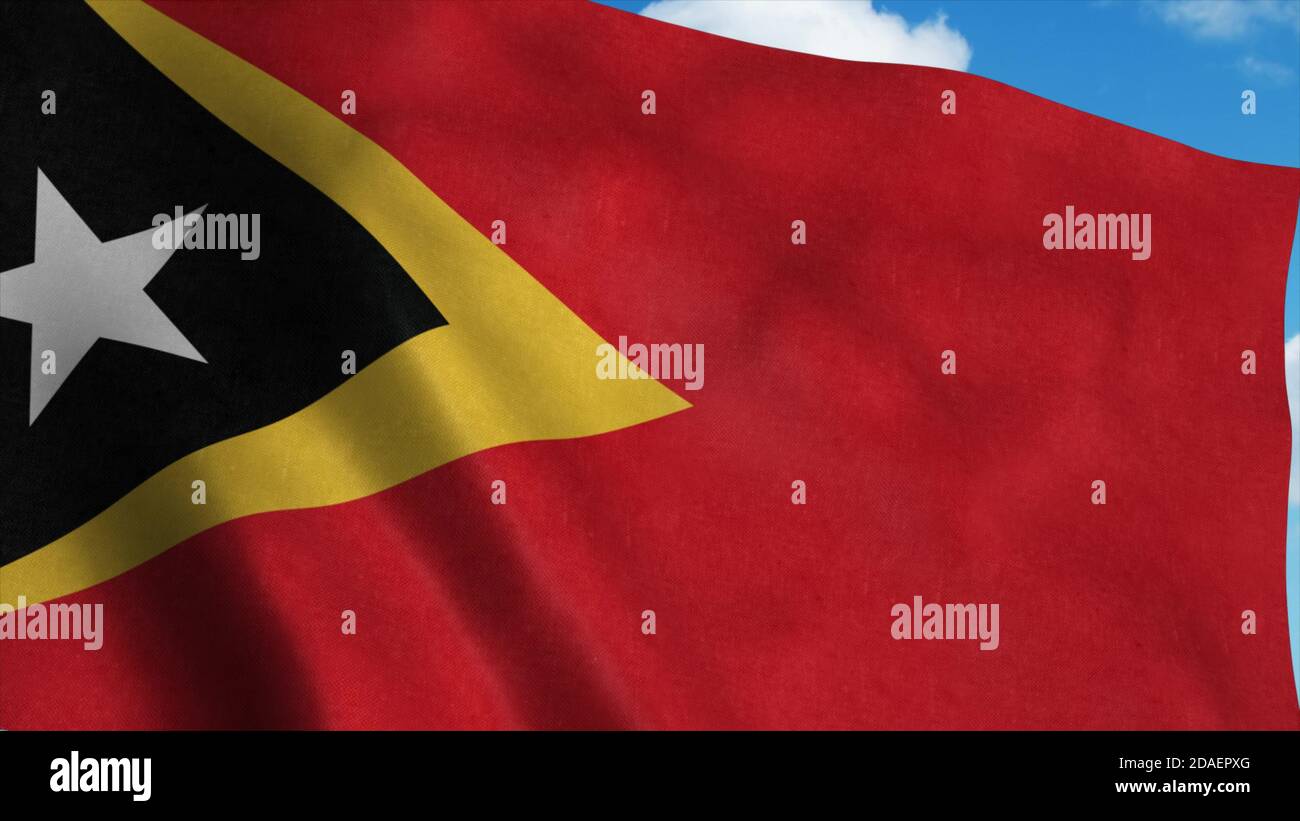 4k east timor national flag hi-res stock photography and images - Alamy