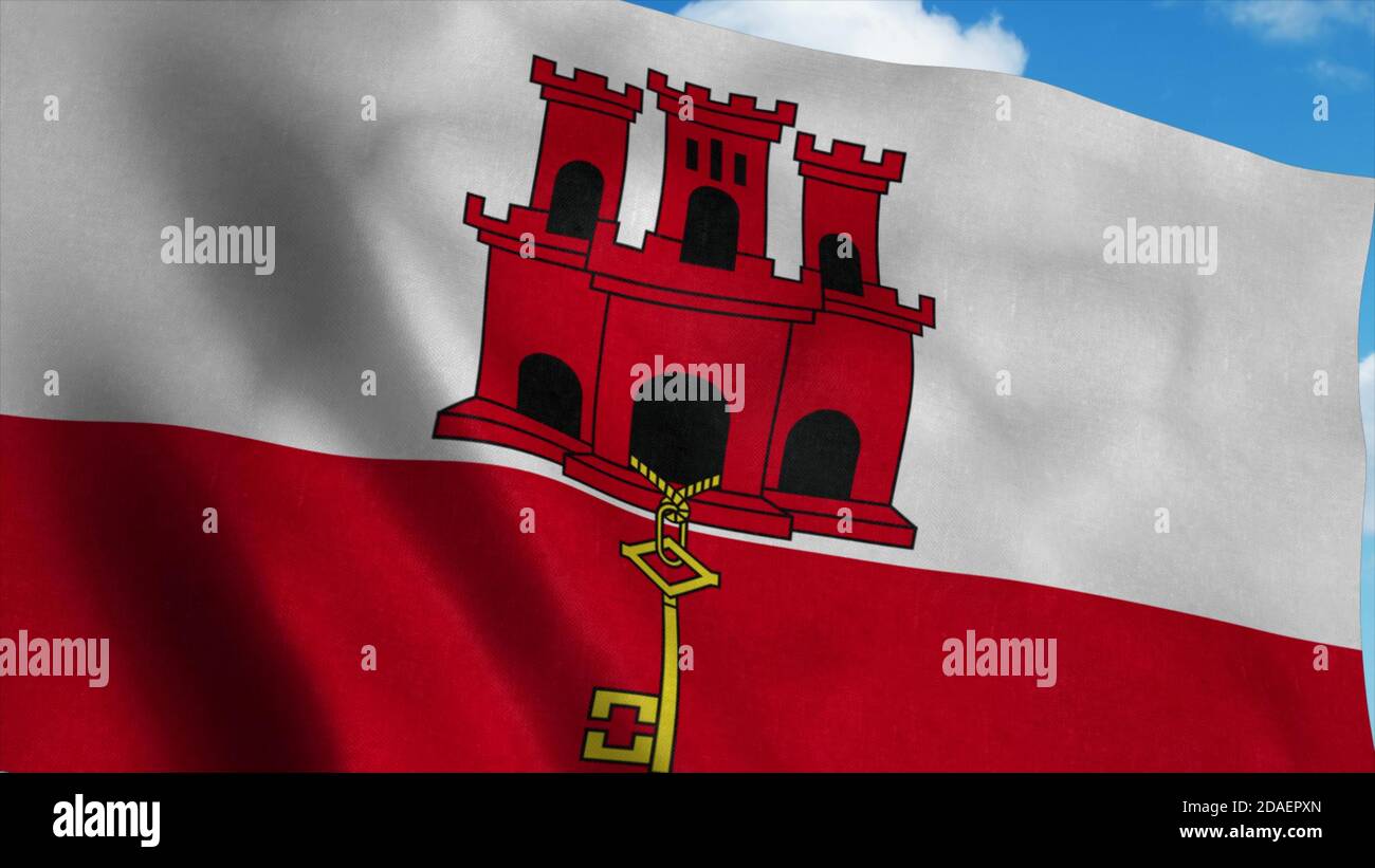Gibraltar Flag High Resolution Stock Photography and Images - Alamy