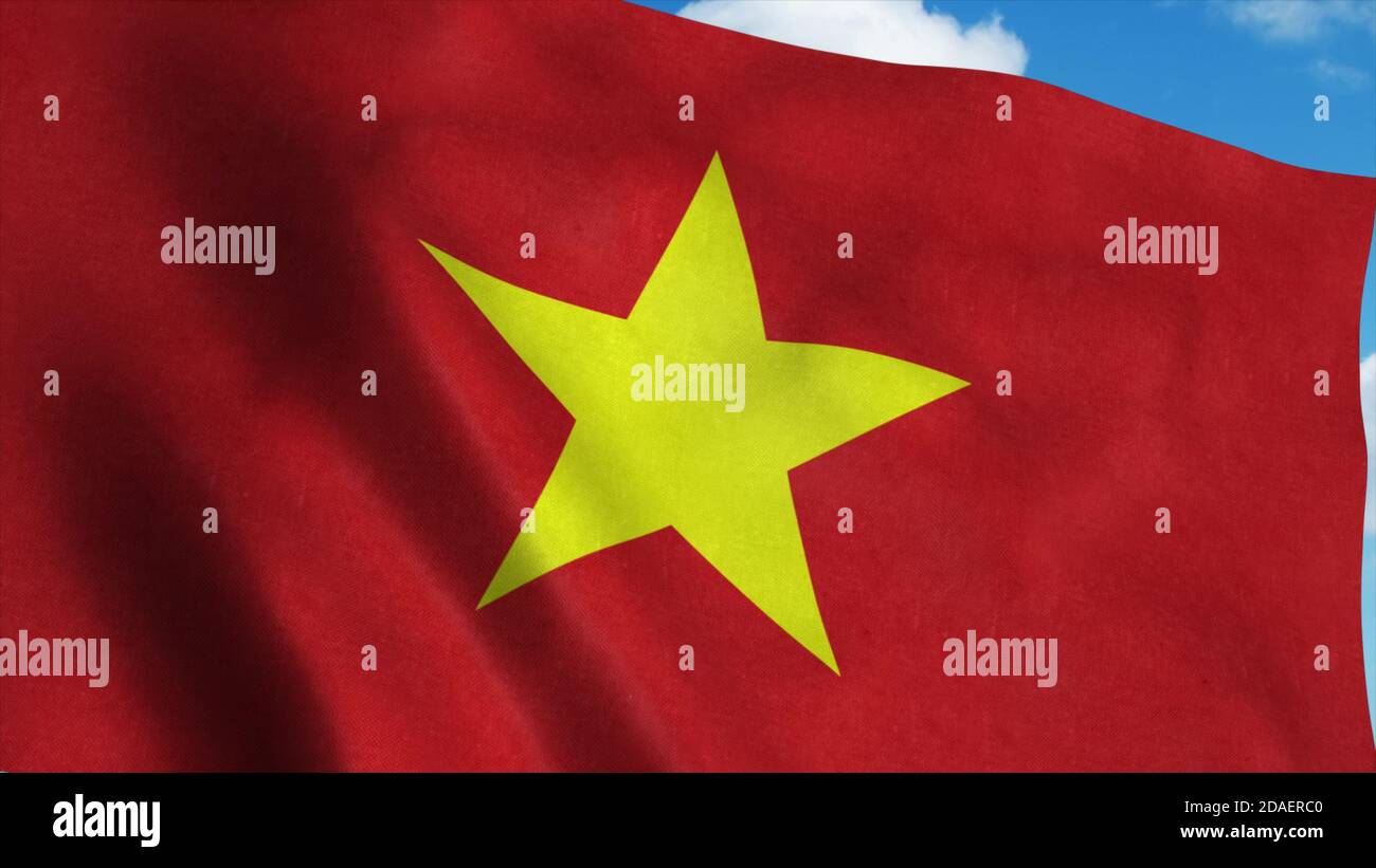 3d animation national flag vietnam hi-res stock photography and images ...