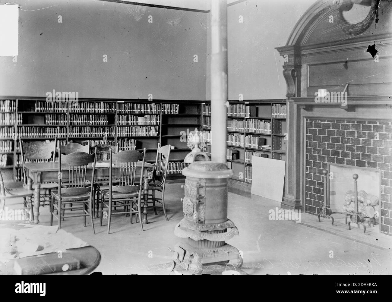 Interior of the children's room at the Carnegie Library in Waukegan ...
