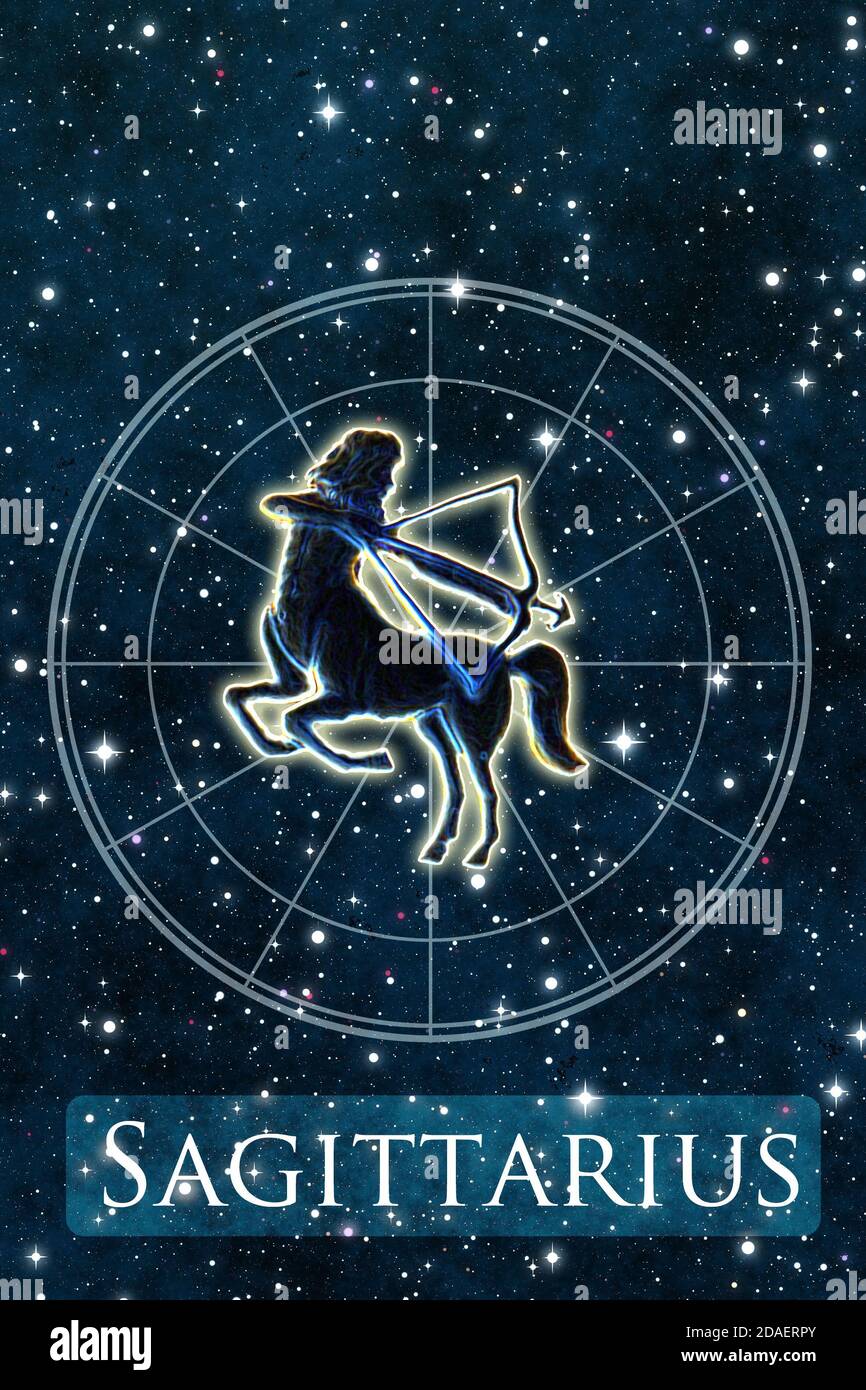 astrological sign of Sagittarius Stock Photo - Alamy