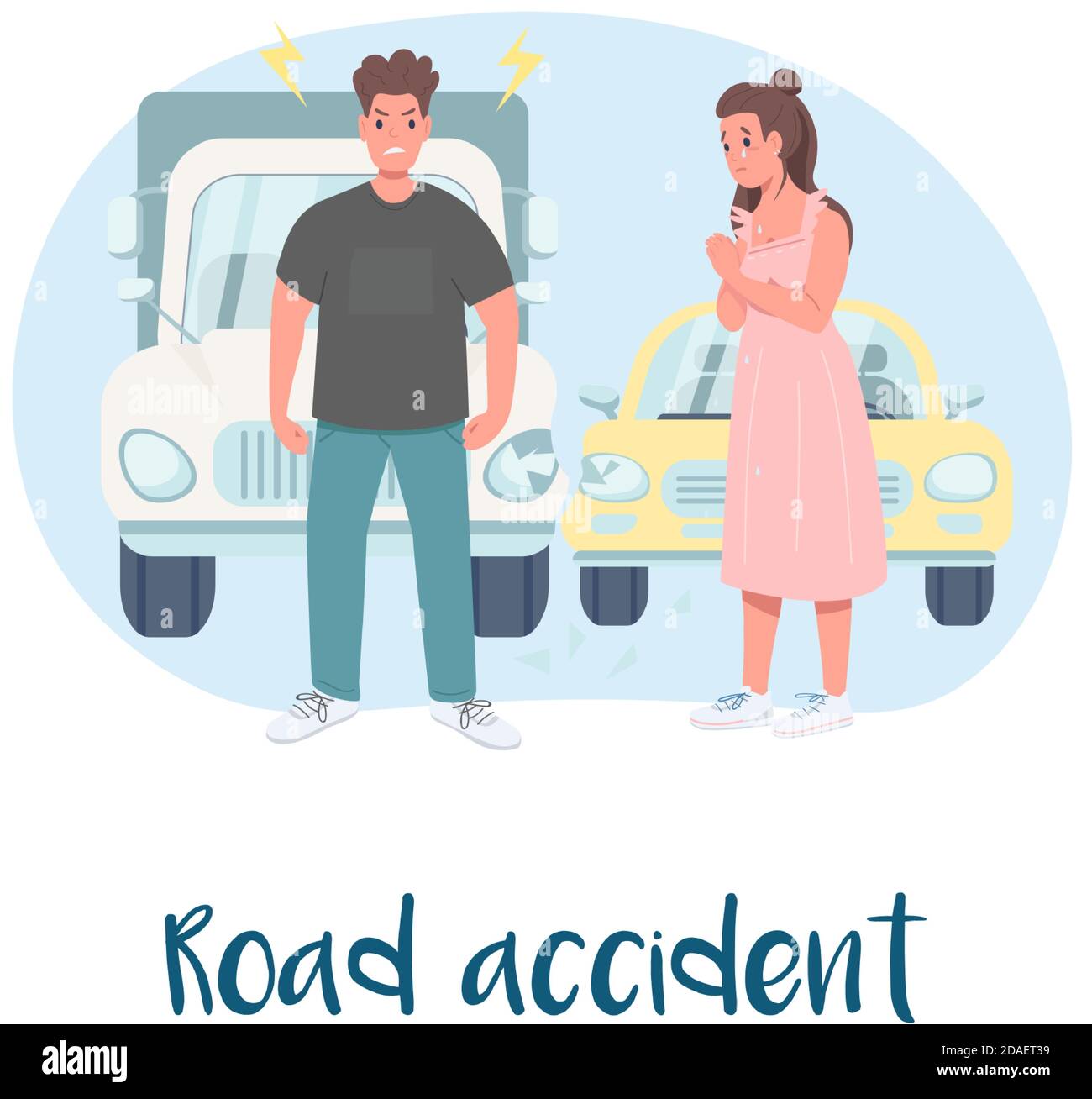 Problem at work 2D vector web banner, poster Stock Vector Image & Art ...