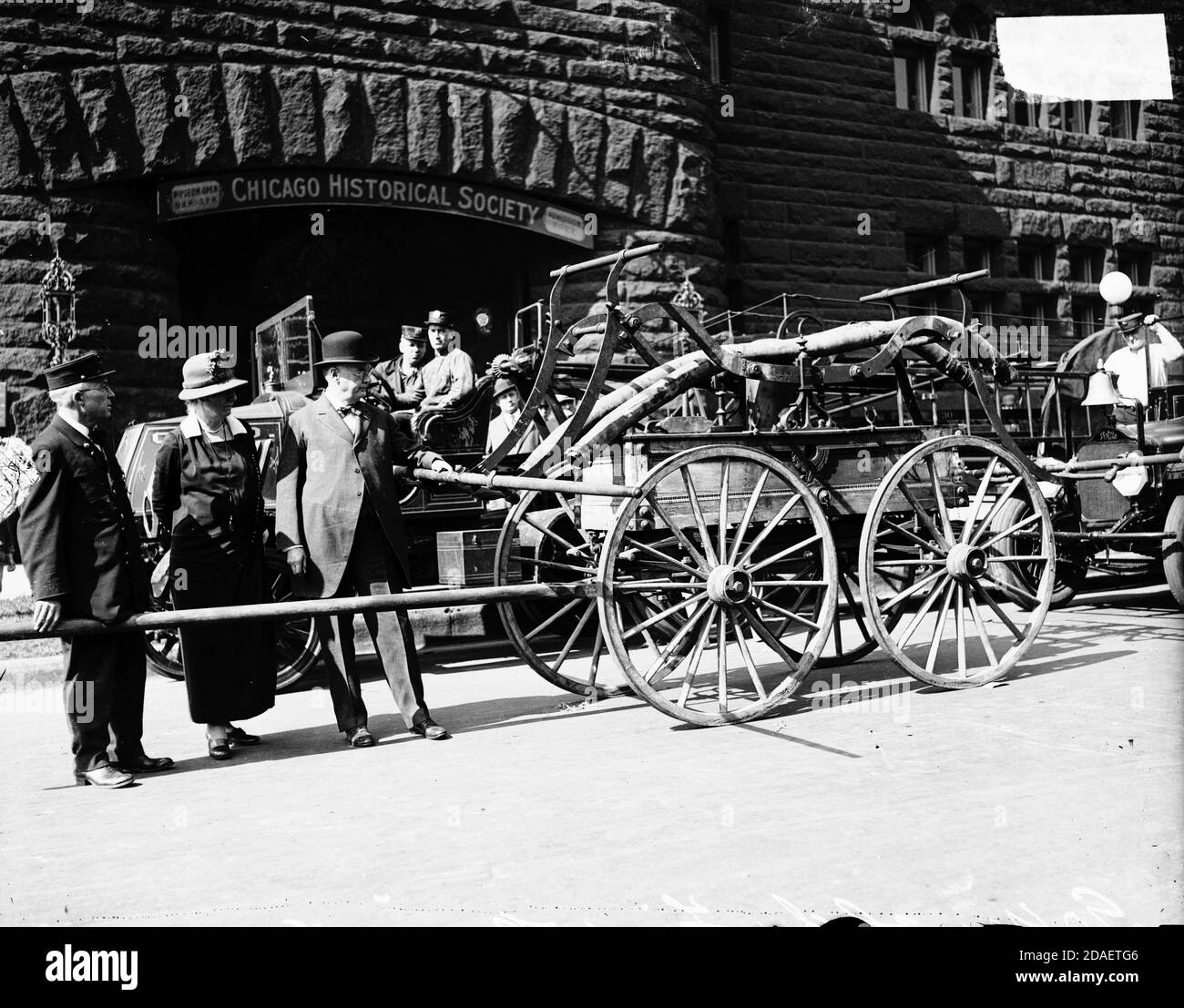 Old fire engine Black and White Stock Photos & Images - Alamy