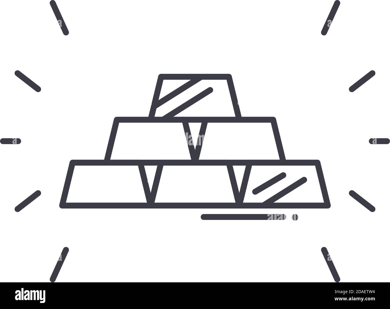 Billion icon, linear isolated illustration, thin line vector, web ...