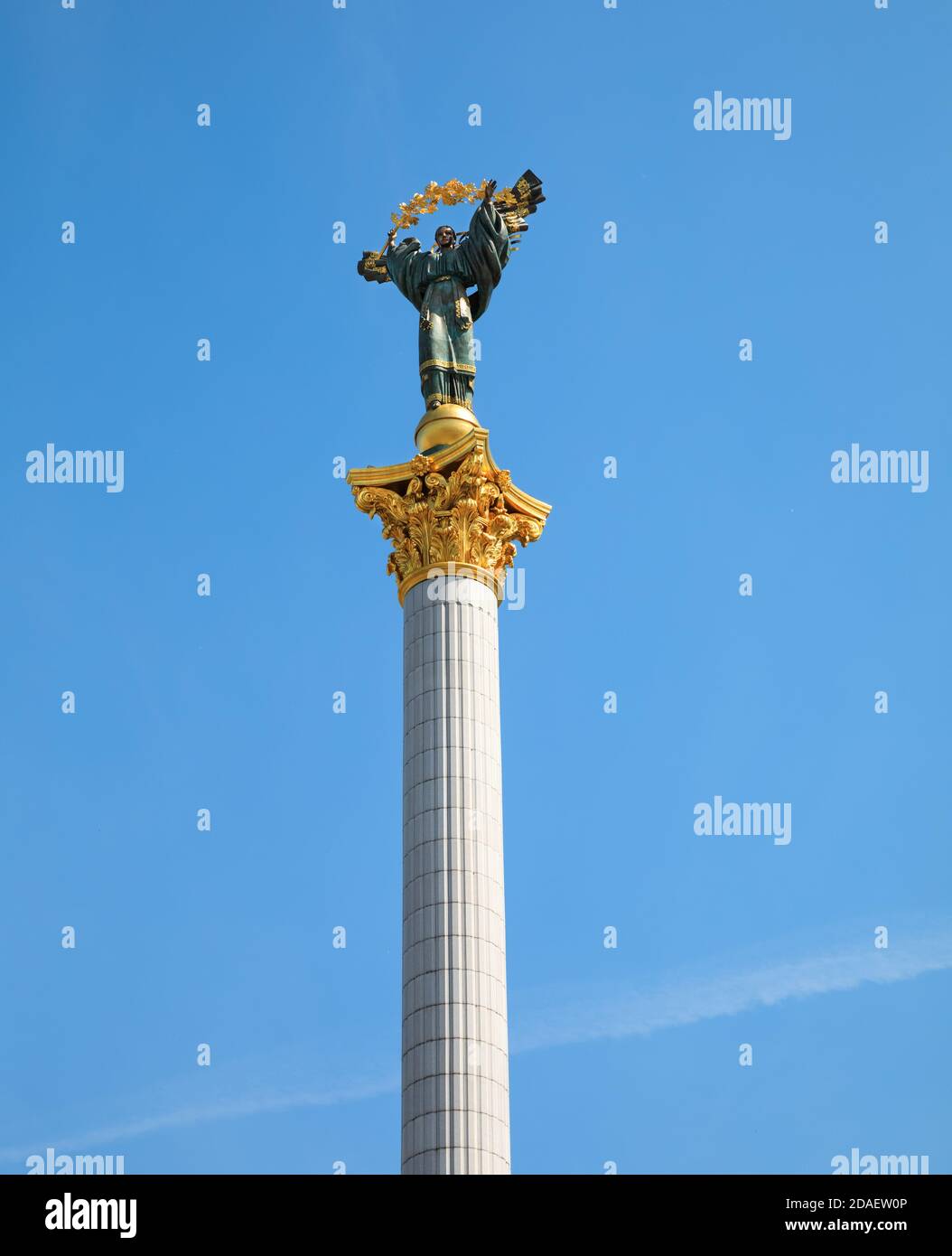 KIEV, UKRAINE - May 05, 2017: Independence Monument is a victory column ...