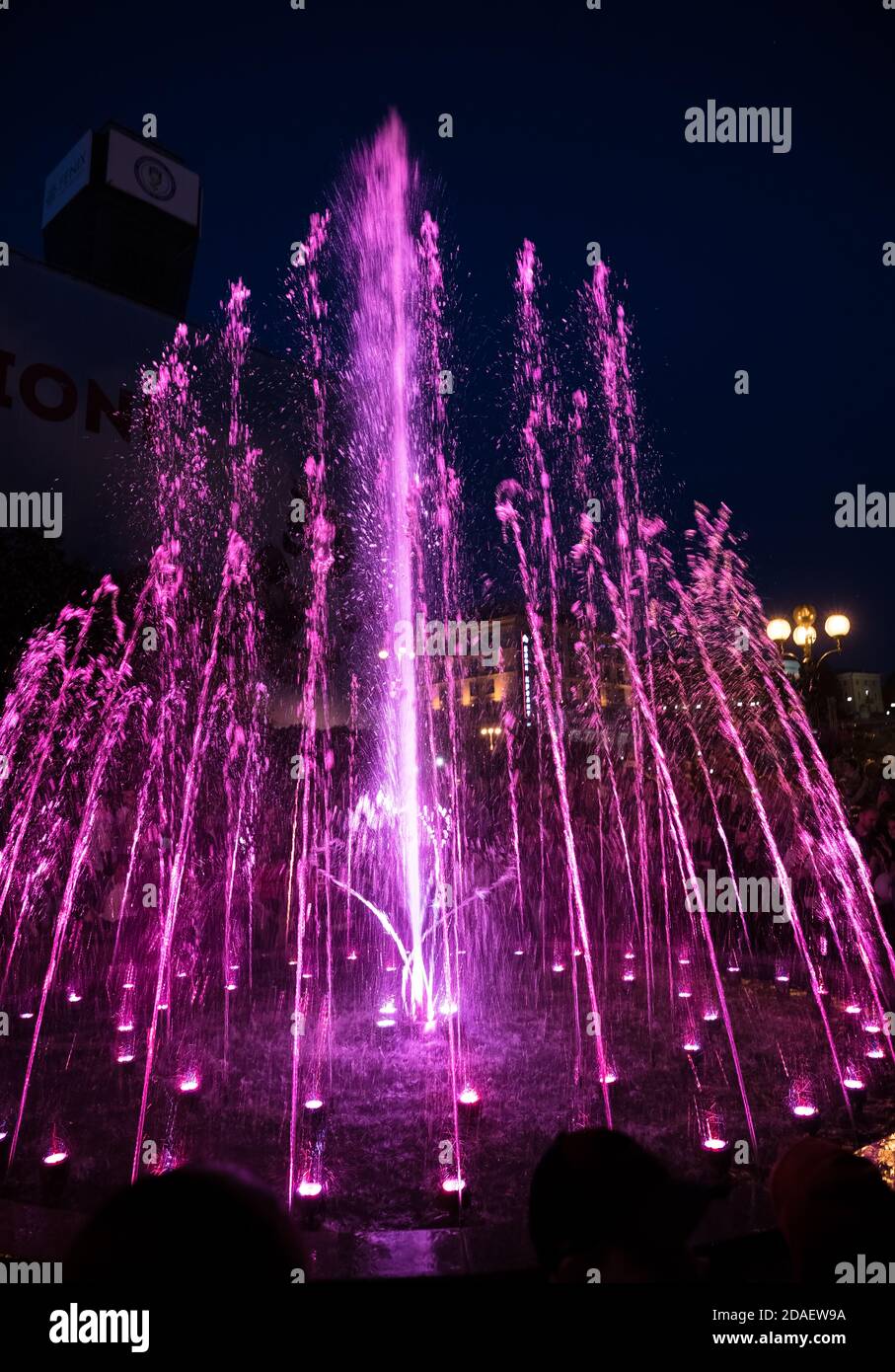 KIEV, UKRAINE - May 06, 2017: Kiev musical fountains. Light and Music ...