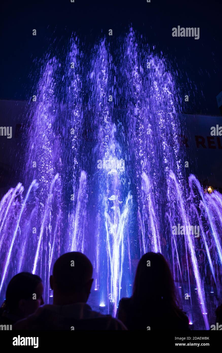 KIEV, UKRAINE - May 06, 2017: Kiev musical fountains. Light and Music ...