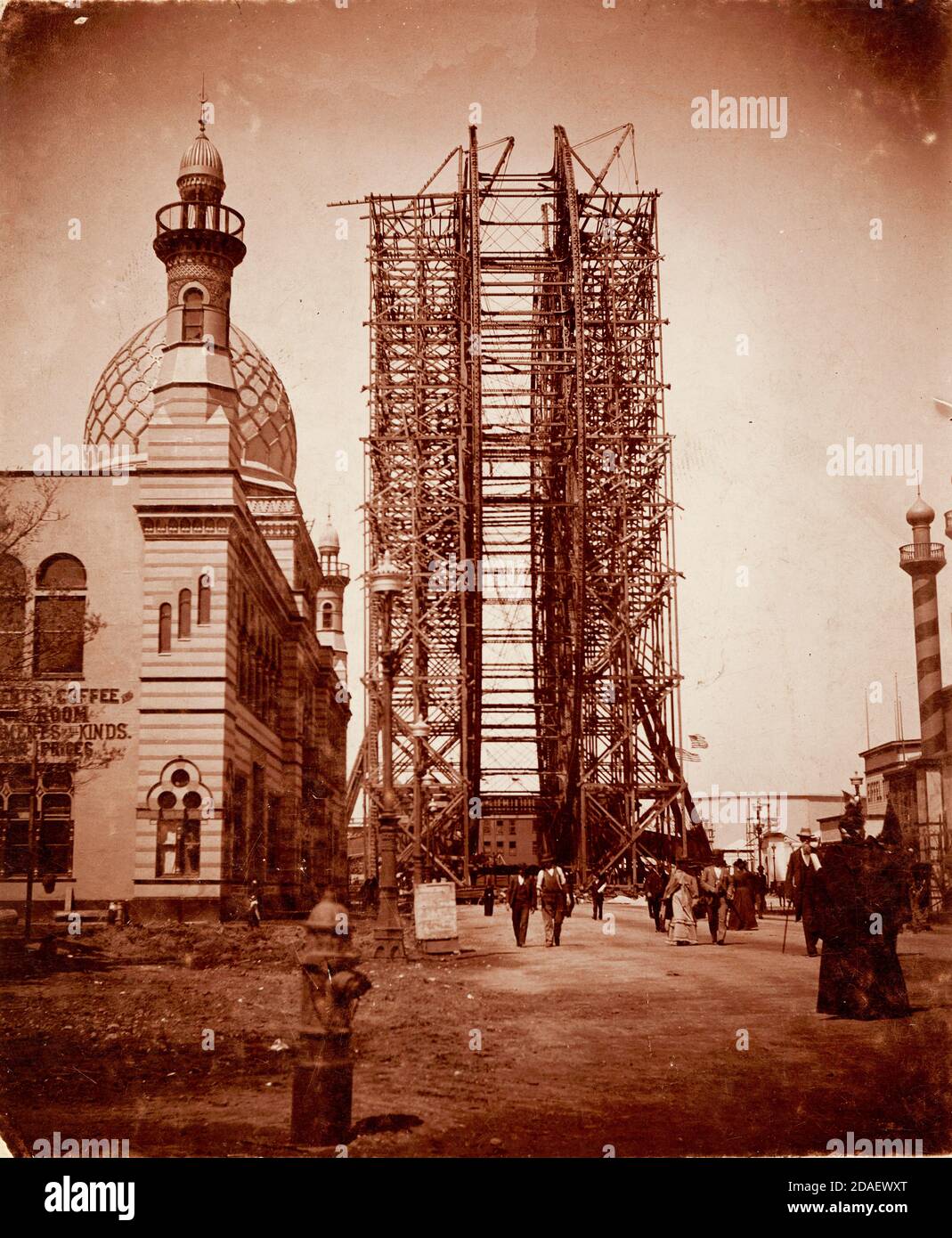 Ferris wheel chicago exposition 1893 hi-res stock photography and ...
