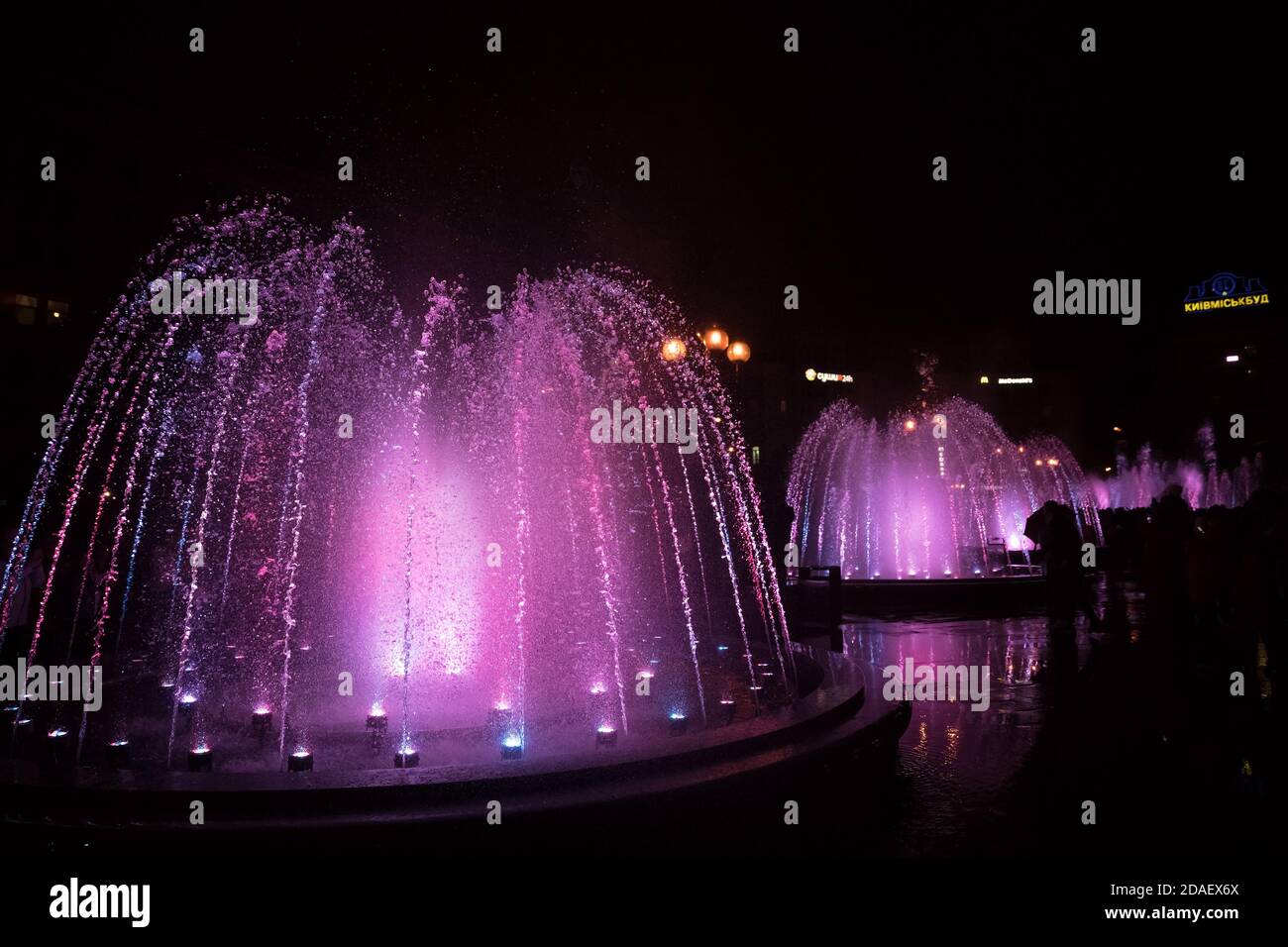 KIEV, UKRAINE - May 08, 2017: Kiev musical fountains. Light and Music ...